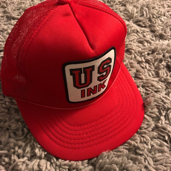 Vintage | Accessories | Vintage Us Ink Trucker Hat Adjustable Cap ...